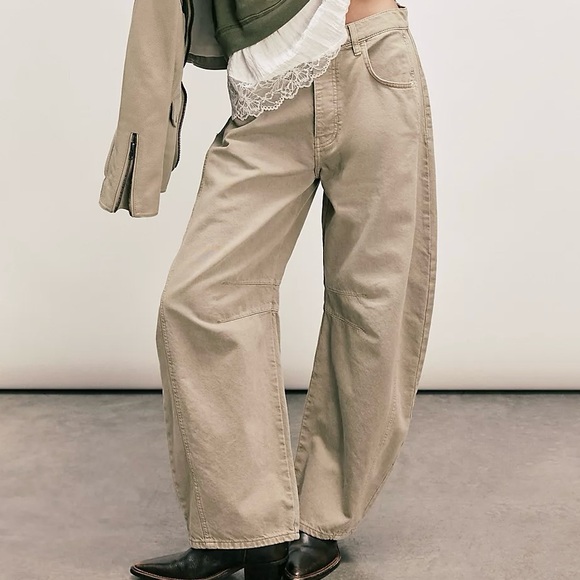 Free People | Jeans | Free People We The Free Good Luck Midrise Barrel ...